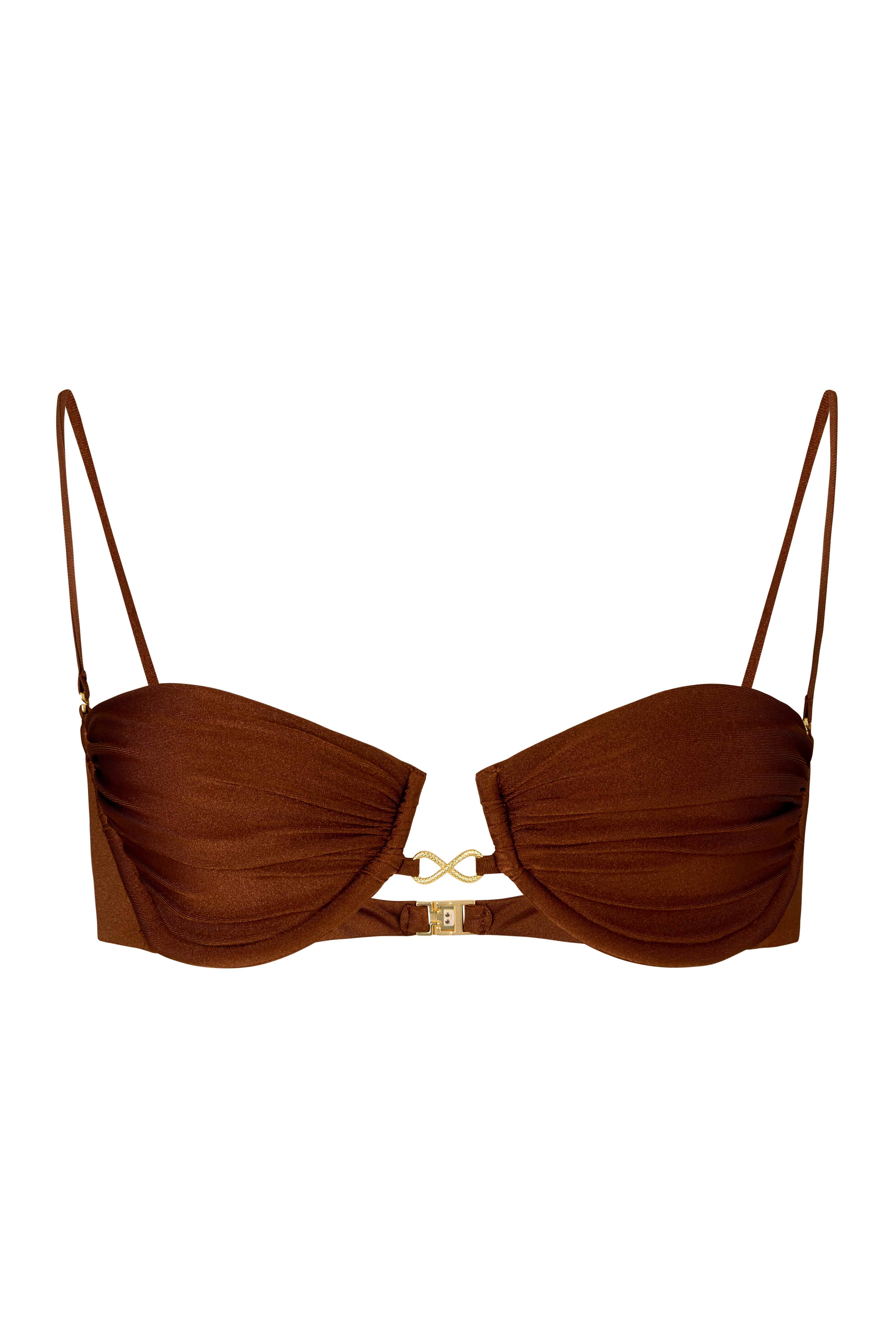 Camelia Chocolate Fondant Balconette Bikini Top | Balconette Bathing ...